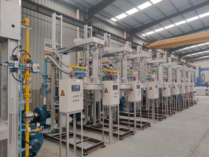 Stationary Molten Aluminium Transfer Ladle Preheating System Ladle ...