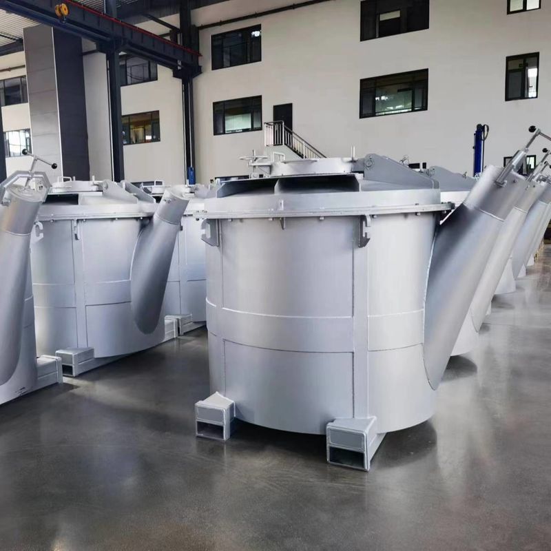Tilting Ladle Spout Molten Aluminum Transfer Ladles for Foundries