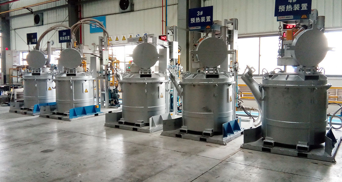 Air Cylinder Lifting Power Ladle Preheater For Transfer Ladles Water ...