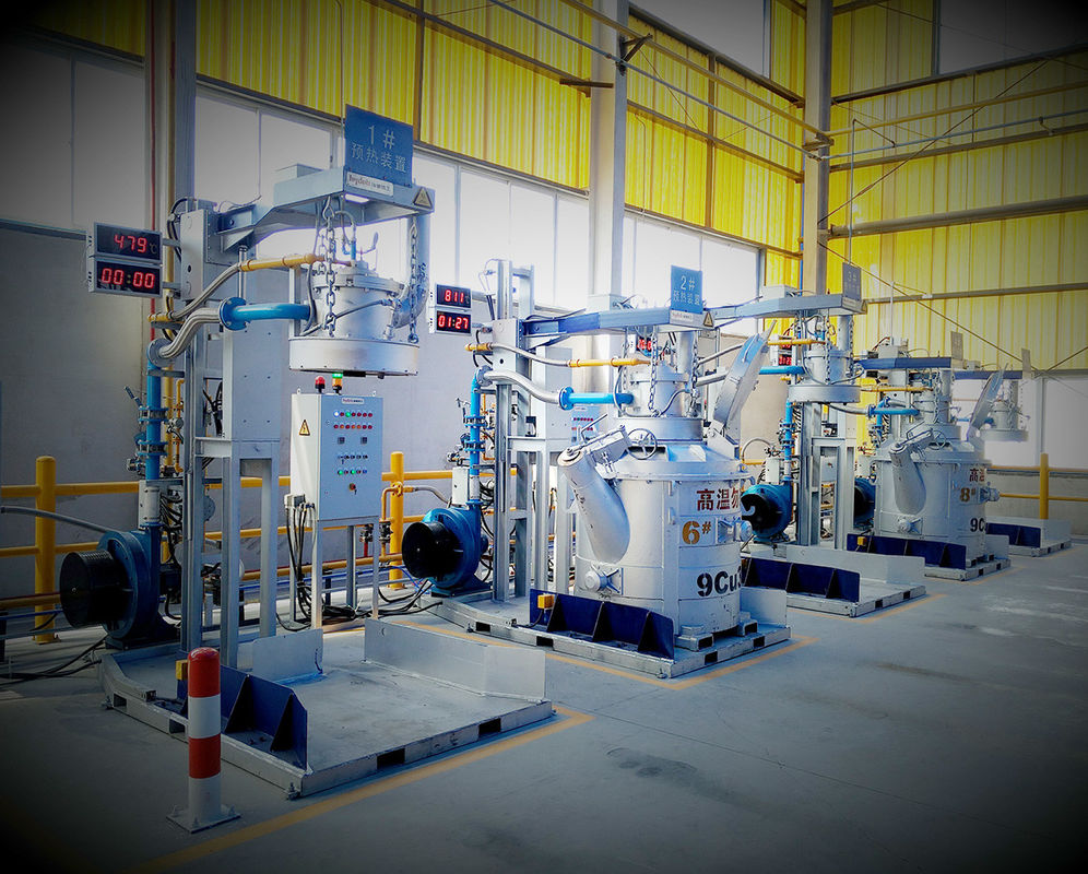 NG Electric Power Blue Ladle Preheater Burners Station For Aluminium ...