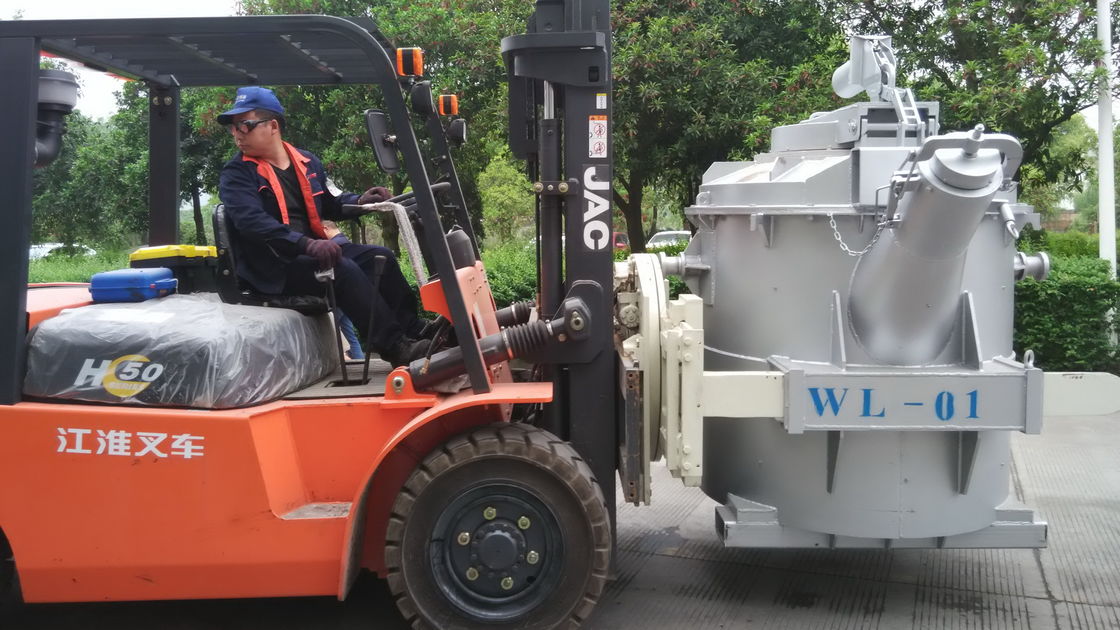 Dust Free 1200KG Ladle Metallurgy Furnace Cast Iron Ladle For Lead ...