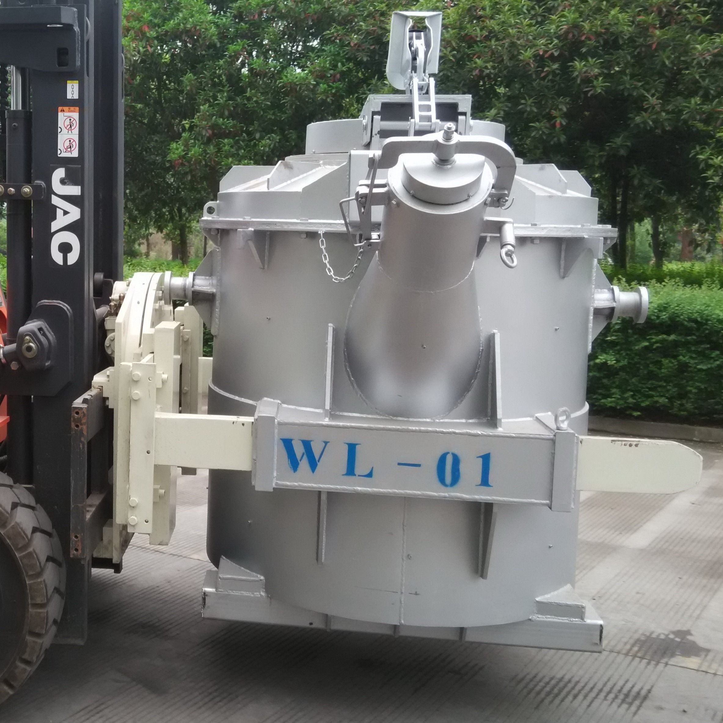 Customized Temperature Range Molten Aluminium Transfer Ladles With Handle