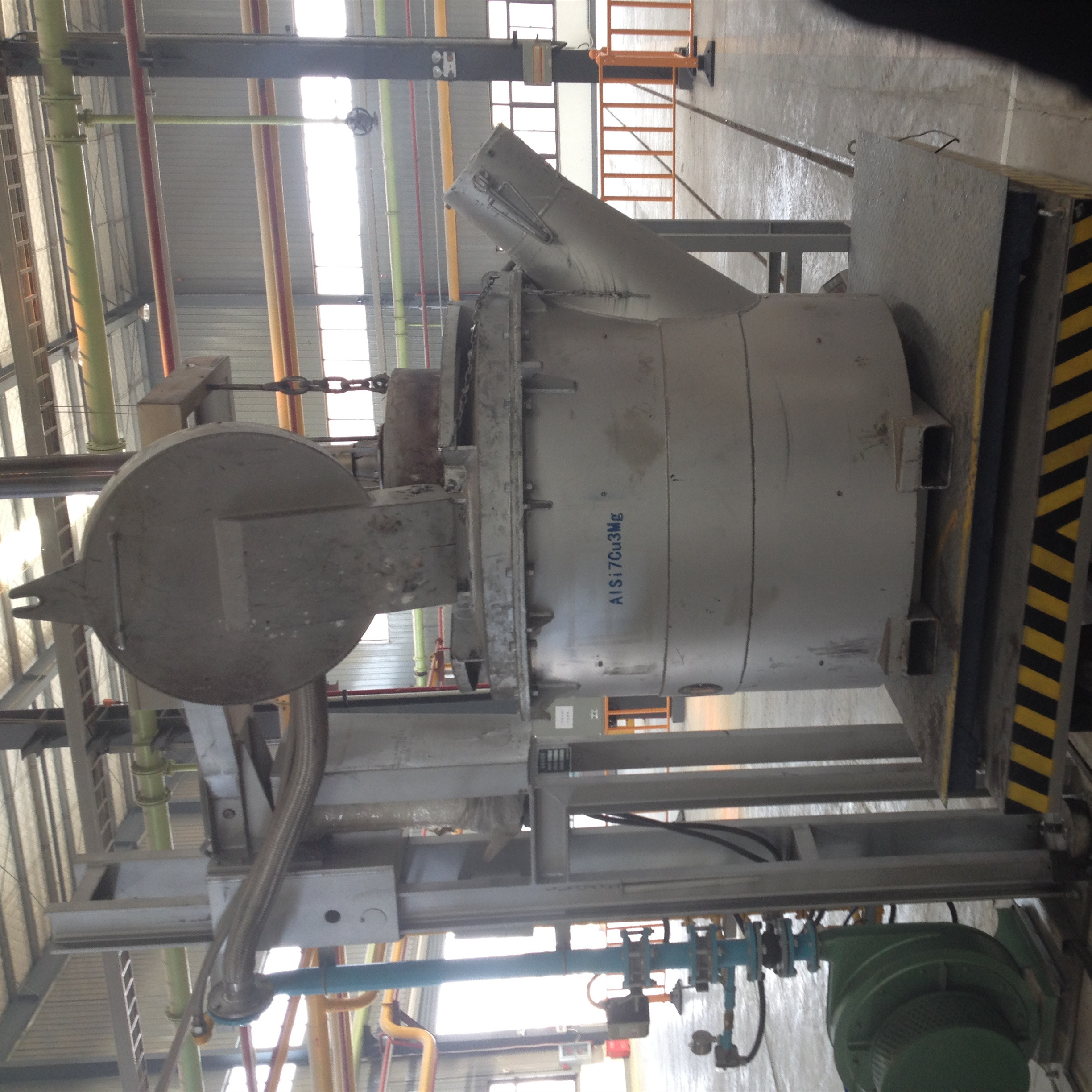 Reinforced Steel Ladle for Molten Aluminum Transfer