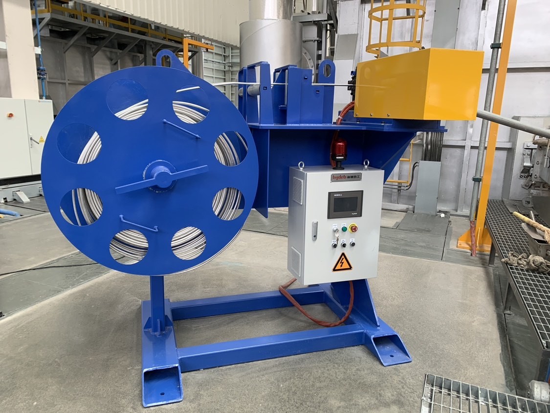 2 Rods Rod Feeding Unit Feeding 8-13mm Diameter AlTiB Rod Low Voltage ...