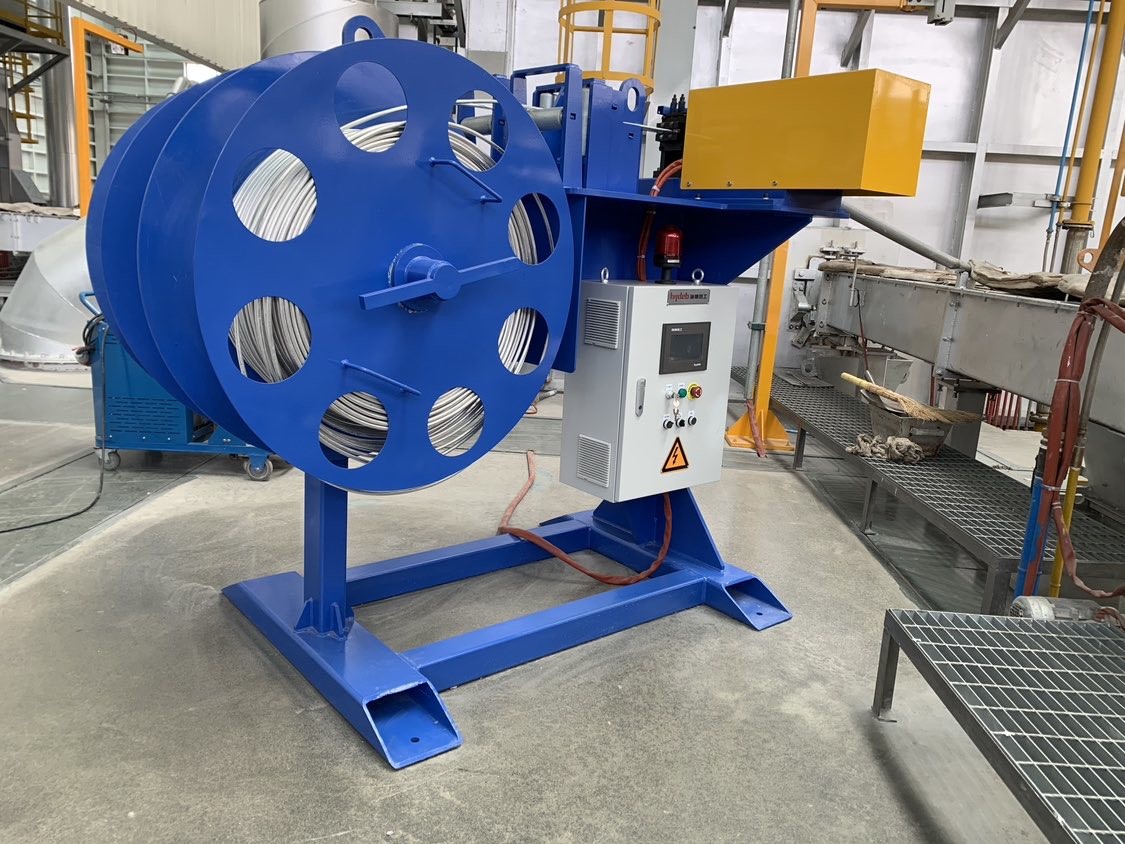 High Speed Rod Feeding Unit For 8-13mm Rod Diameter 1-2.5m/min Feeding ...