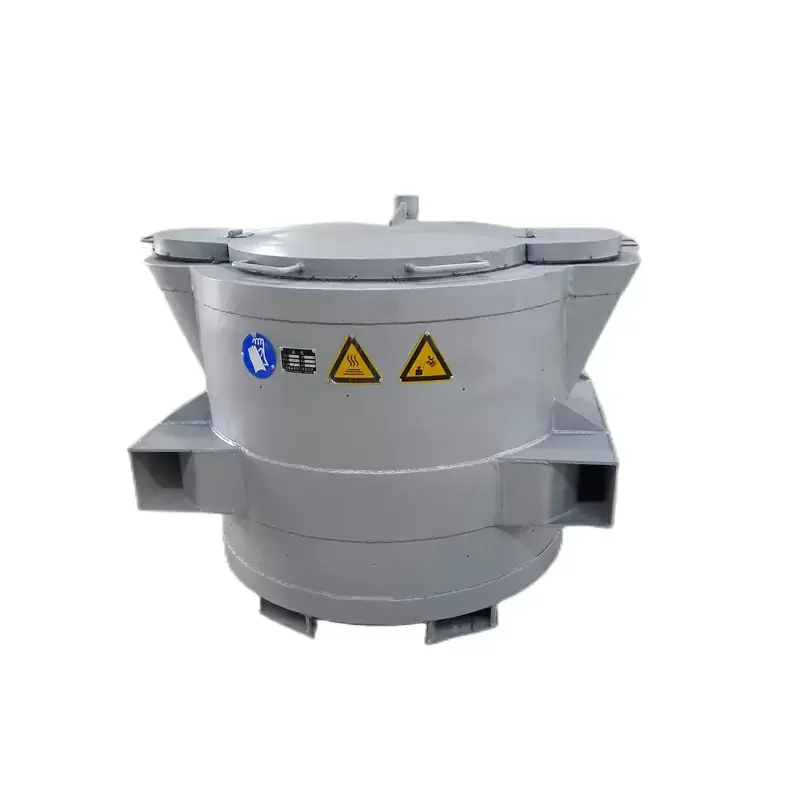 Smooth Surface Finish Molten Aluminum Transfer Ladles With Cover